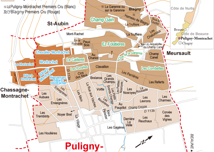 Puligny-Montrachet （ピュリニー=モンラッシェ） | Tell me Wine by Firadis